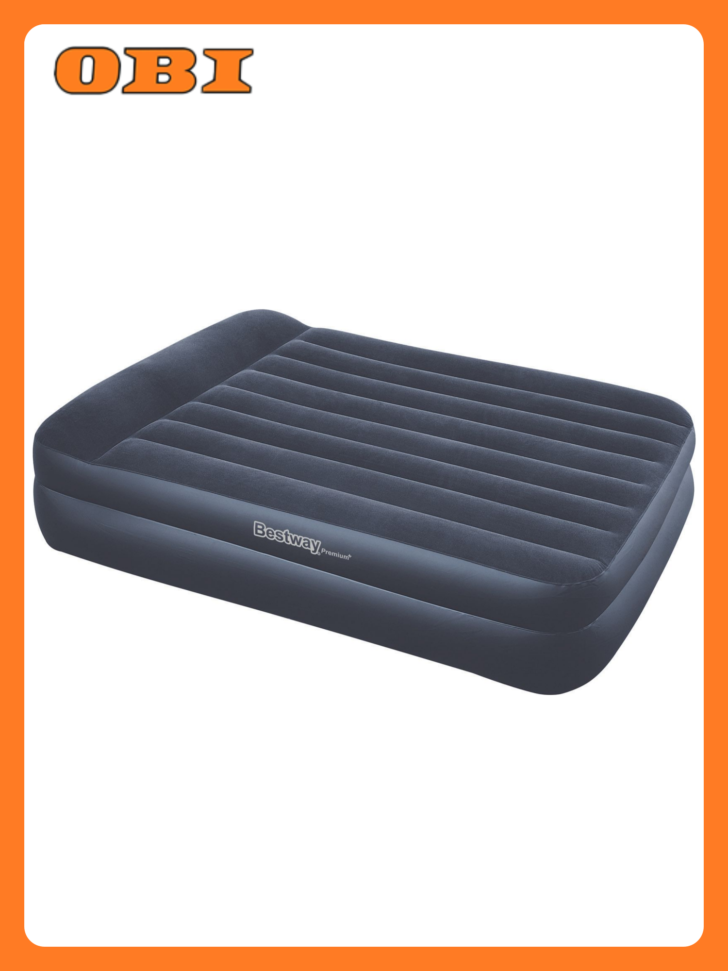 Надувной матрас/кровать Bestway Queen, с насосом, ремкомплектом, сумкой для переноски, 203x152x46 см