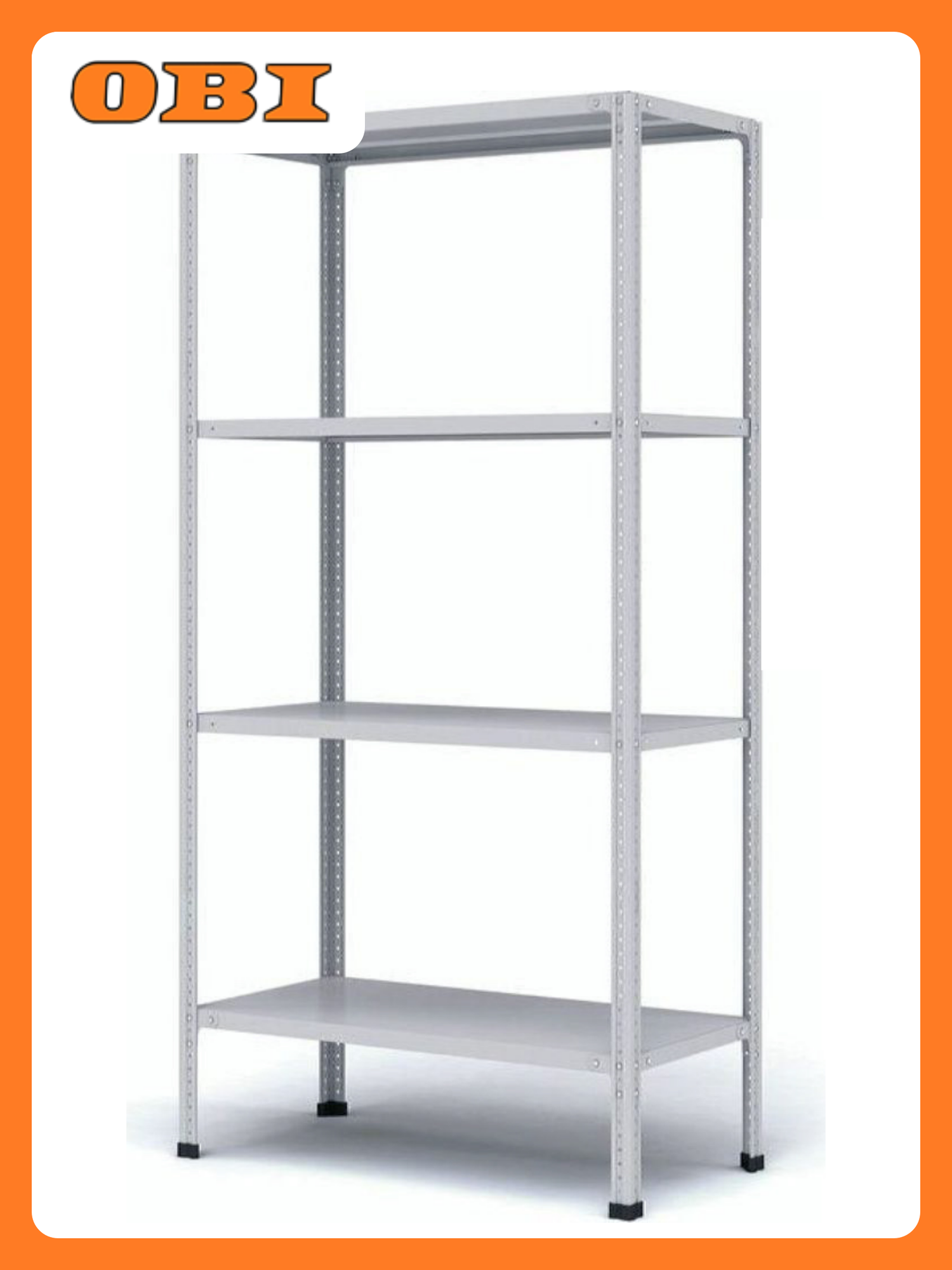 Стеллаж пакс-металл титан-мс, разборный, металлический, 191,5x50x100 см, серый