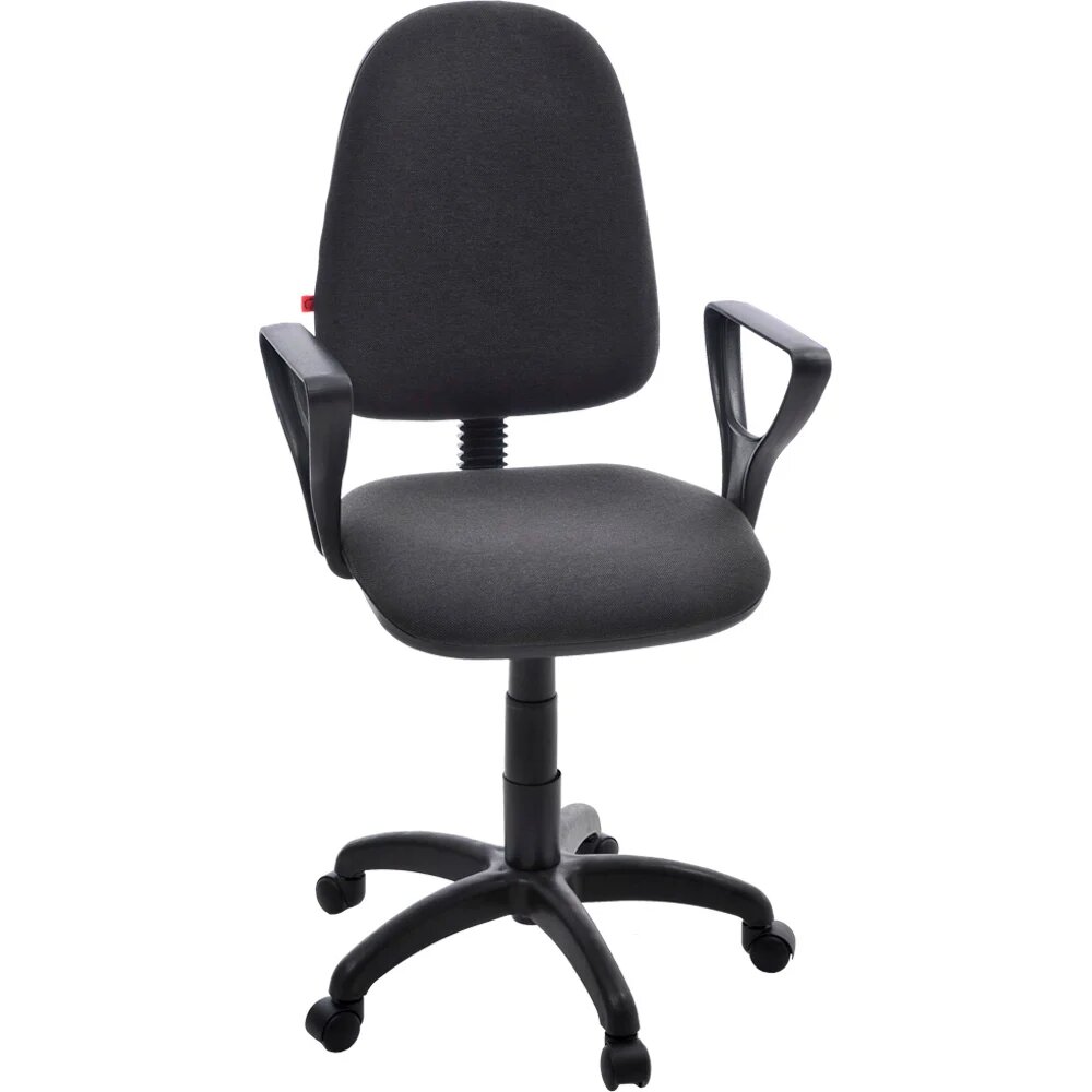 Кресло Фабрикант Престиж Лайт ткань, Мебельная, ТК-2 (темно-серый), г/п 140, О, PL 600, гольф, ролик ст, Лайт"