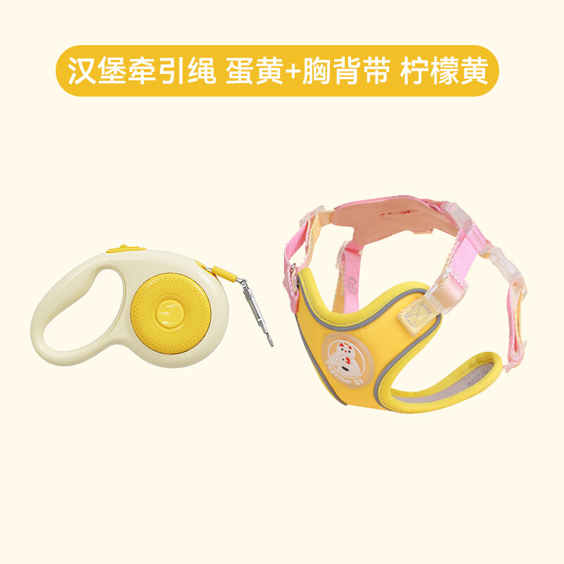 /Aiwo Burger Pet Dog Leash Автоматический выдвижной поводок для собак Teddy Bichon Corgi Fur Поводок для