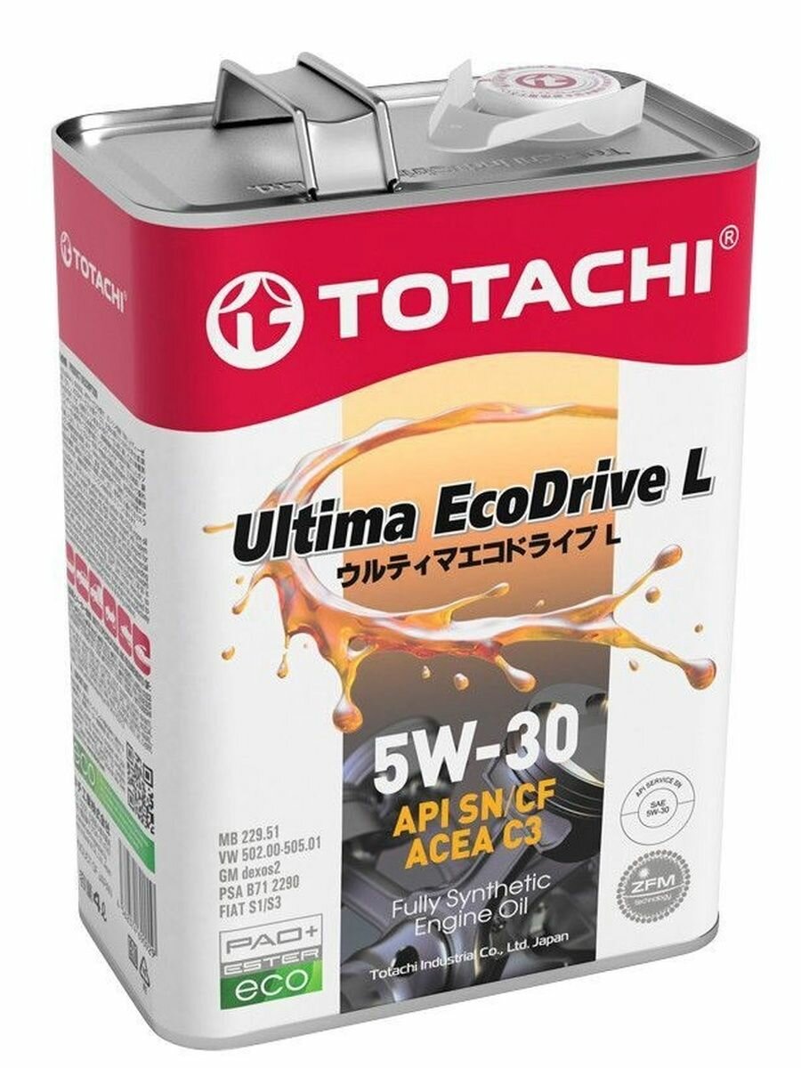 Totachi Ultima EcoDrive L масло моторное синтетическое 5W30 4л