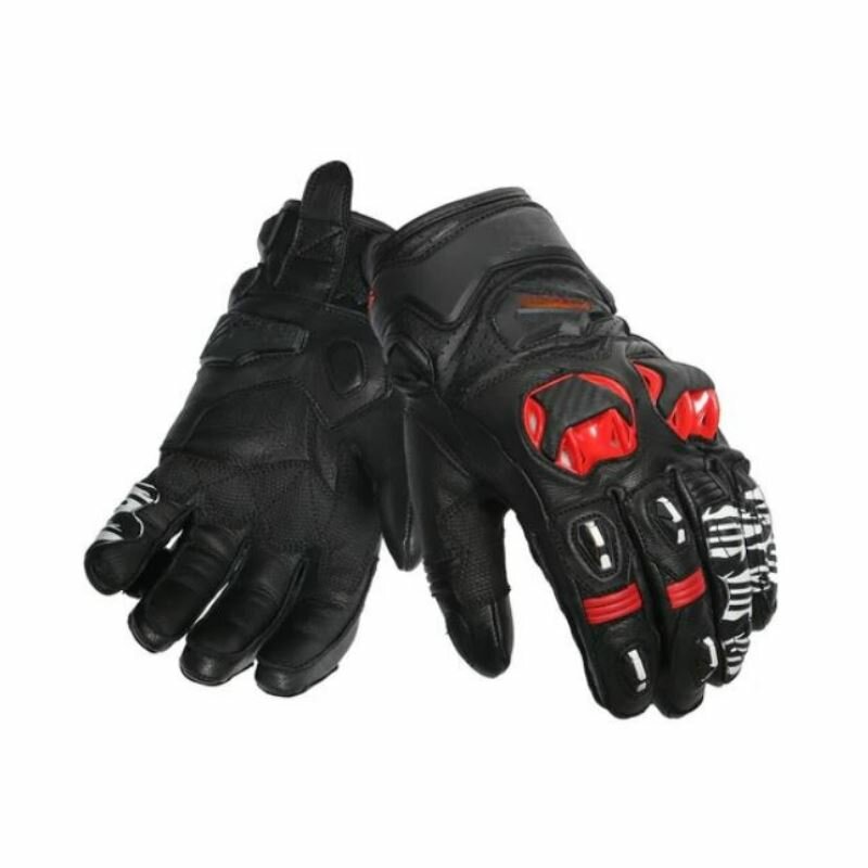 Scout Мотоперчатки кожаные Volcano Черный/Белый/Красный XS