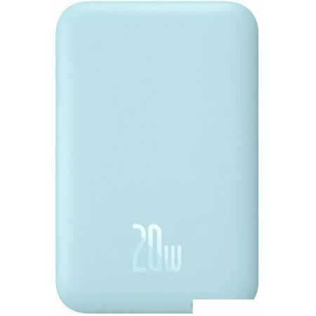 Внешний аккумулятор Baseus Magnetic Wireless PPCX020003 6000mAh (голубой)