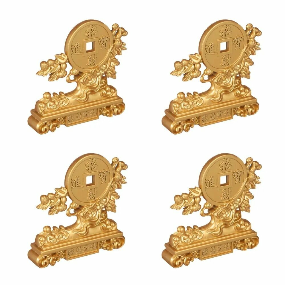 Фигурка денежного дерева из меди золотого цвета для создания атмосферы процветания