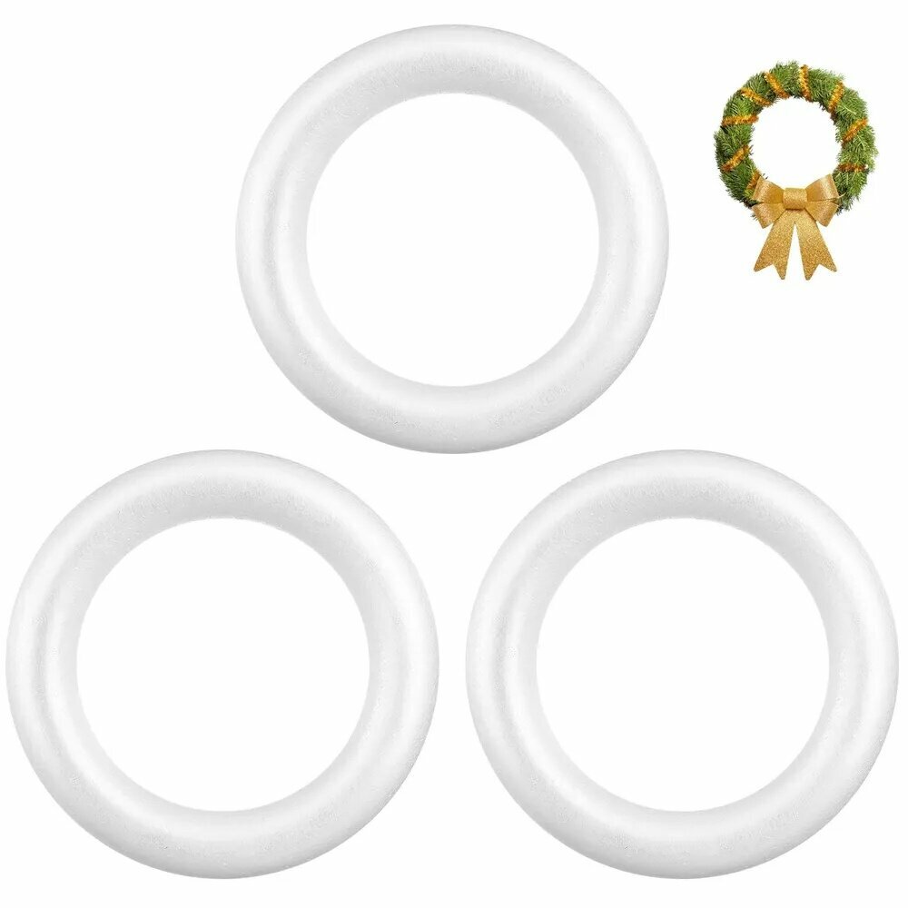 Кольца Из Пены Для Diy, Круглые Формы, Уникальные Подарки, 25 См, 3 Шт