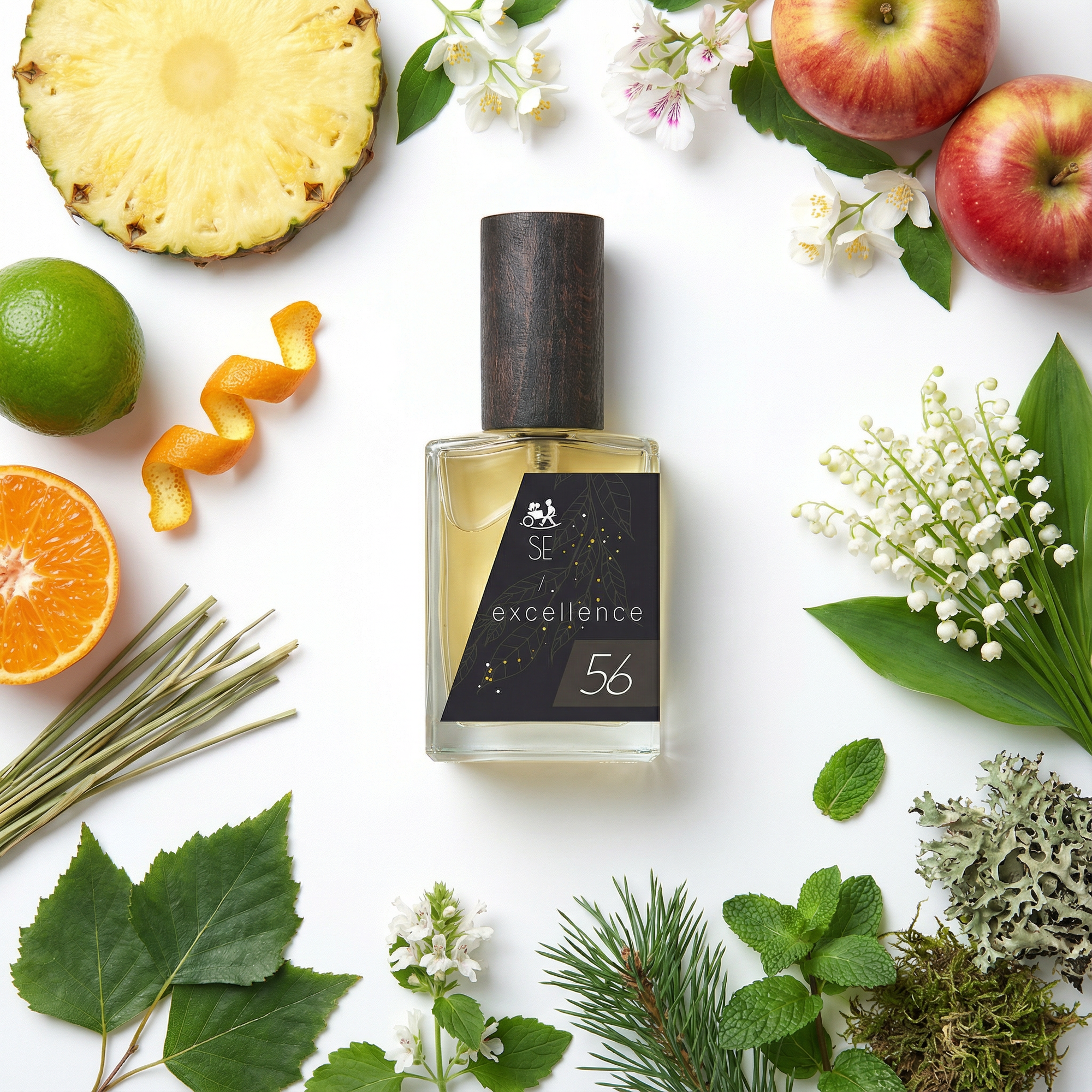 Духи SE Perfumes №56 Selection Excellence, унисекс, травянистые, фруктовые, древесные, 30 мл.