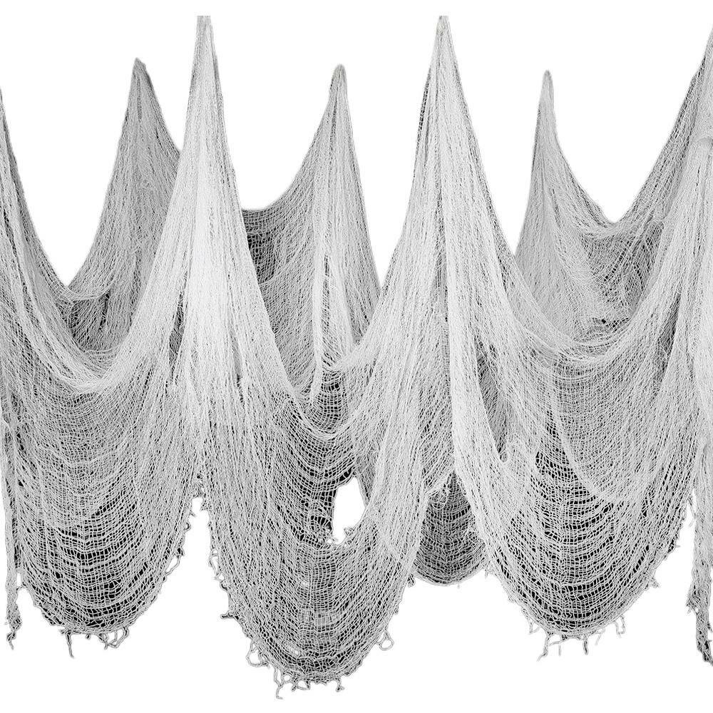 Черная марлевая искусственная паутина для вечеринки в честь Хэллоуина в доме с привидениями, страшный реквизит, 76 см x 183 см