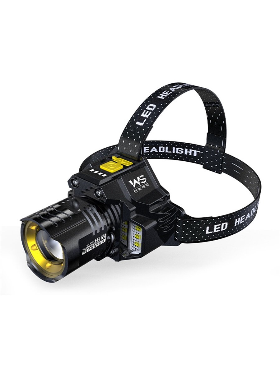 Мощная светодиодная фара с датчиком движения, Фара 18650, Перезаряжаемые головные фонари COB, Мощный головной фонарь, Рыболовная фара