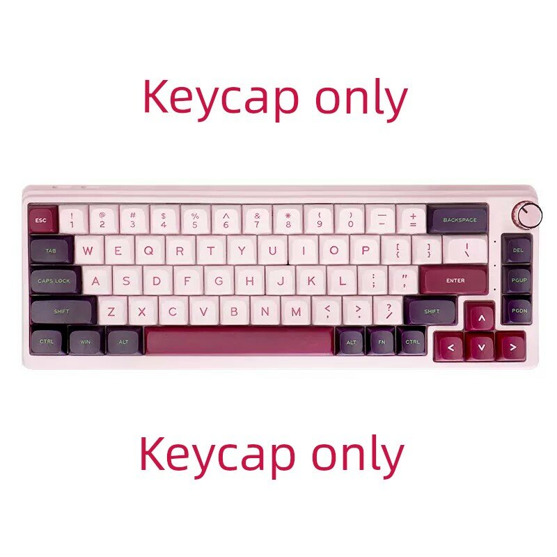 K68PRO Механическая клавиатура PBT Малиновый пурпурный накладки с инструментом переключателя