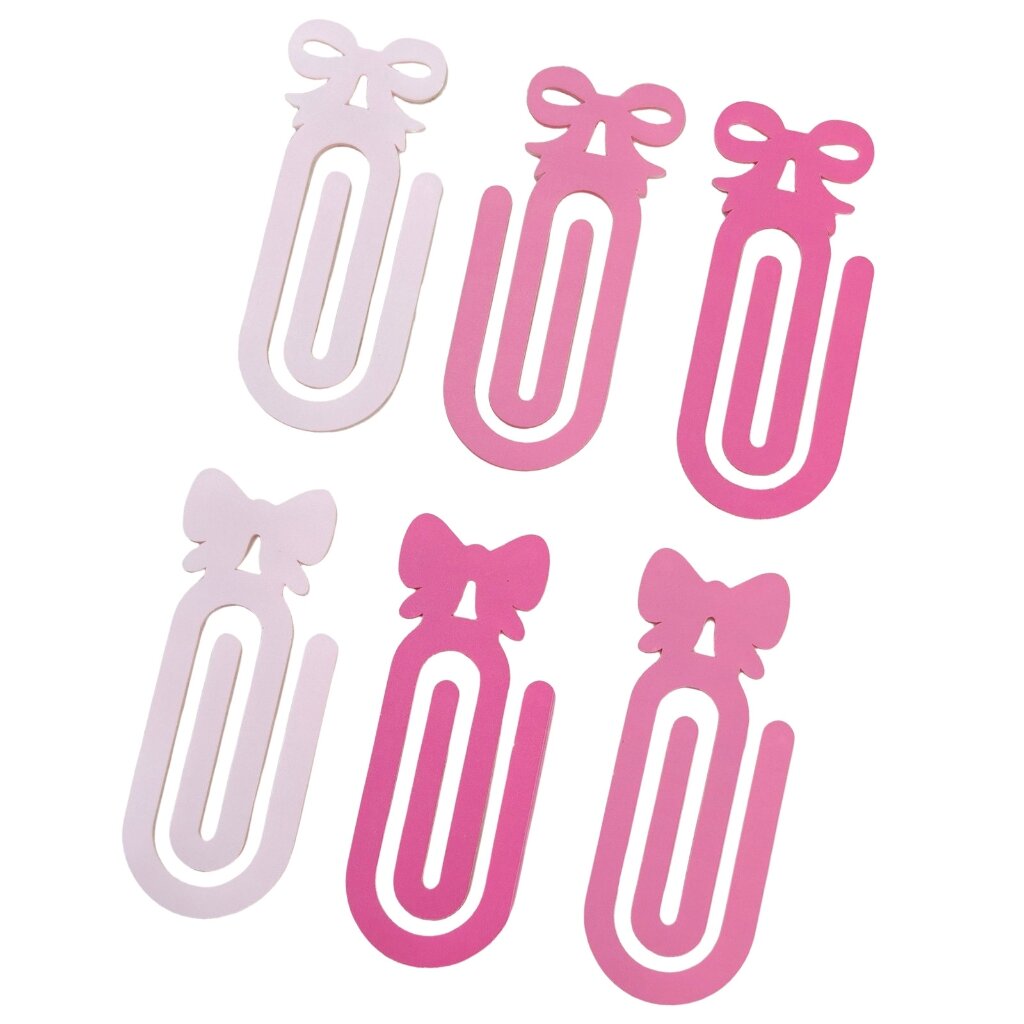 6шт Большая акриловая скрепка для закладок Держатель страницы книги Зажим для документов