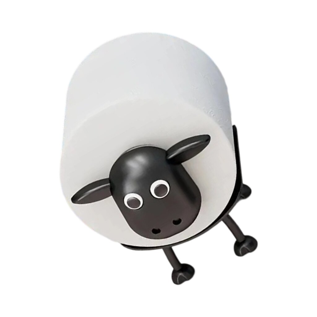 Держатель Туалетной Бумаги В Форме Овцы, Органайзер Для Ванной Комнаты, Подставка Для Хранения Пластиковых Салфеток Для Домашнего Декора, Удобный Дизайн Для Детей