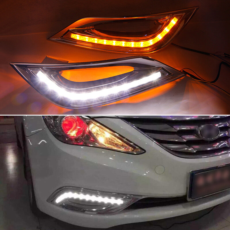 Огни дневные ходовые Светодиодная применяется к Hyundai Sonata VI YF 2009-2014