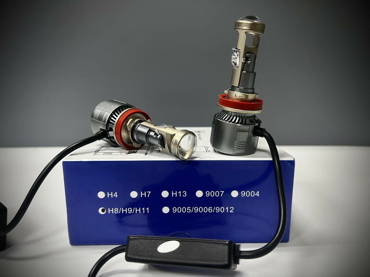 Светодиодные LED лампы С линзой H9 для Audi A6 (2000-2005) Дальний Свет / Мини линзы Лед лампочки в Противотуманки