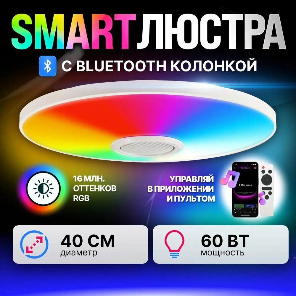Xiaomi YouPin LustraMagic Светильник, LED, 60 Вт