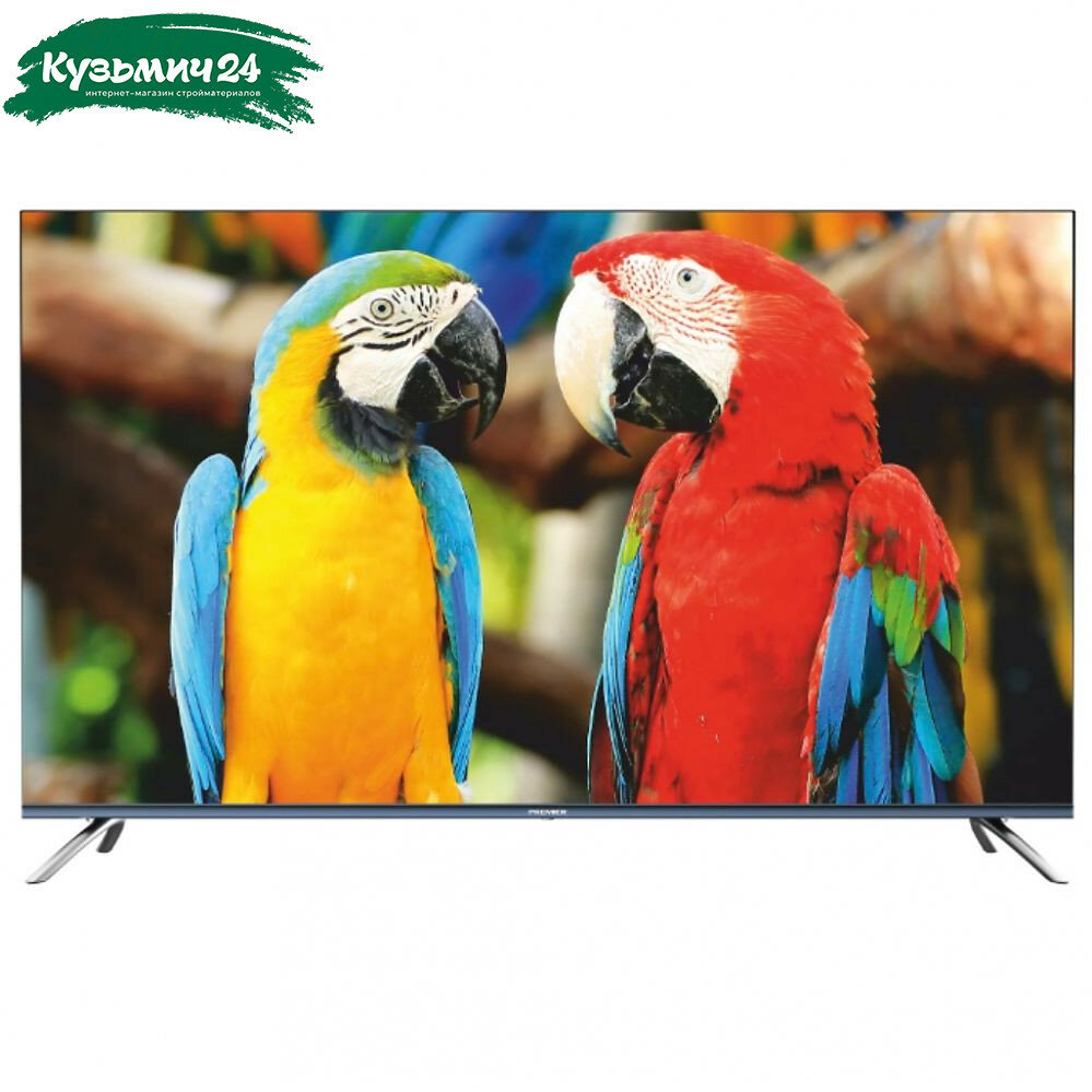 Телевизор LED 43" Premier 43PRM840USV, 4K UltraHD Smart, Android TV, черный, 1 шт.