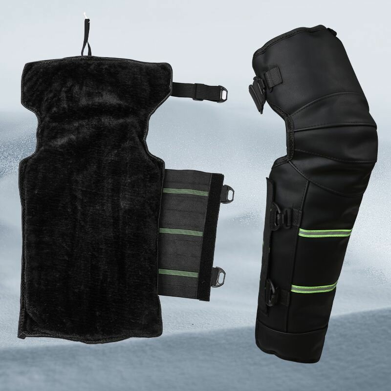 Электрические наколенники для скутера, зимние мотоциклетные наколенники, теплая защита ног, ветрозащитные, холодоустойчивые, наколенники для электровелосипеда, унисекс