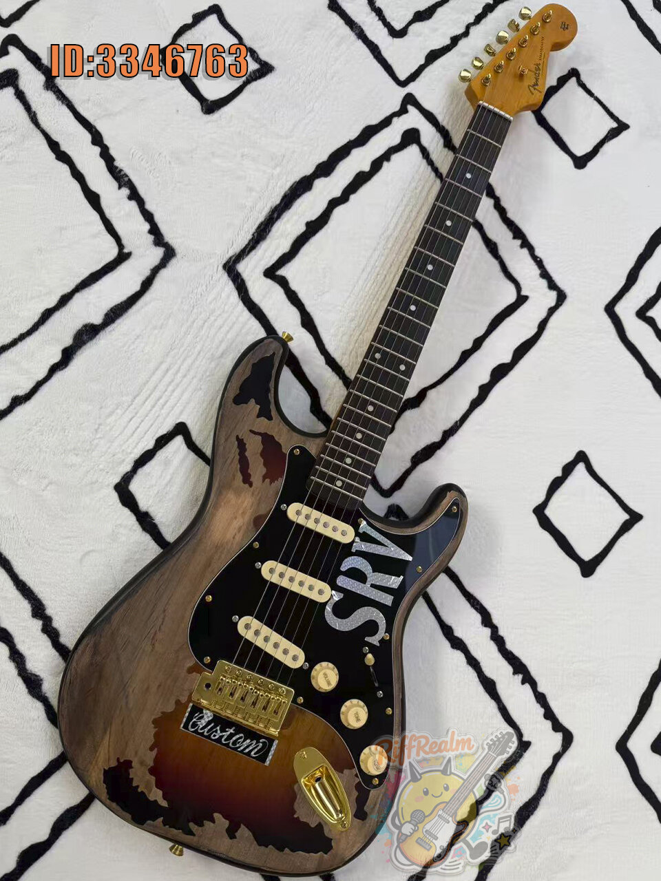 Электрогитара Stratocaster Sunburst & Black relic