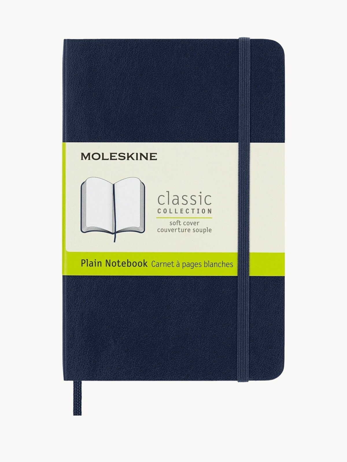 Блокнот Moleskine Classic Soft QP613B20 Pocket 90x140мм, 192стр, нелинованный, мягкая обложка, синий сапфир