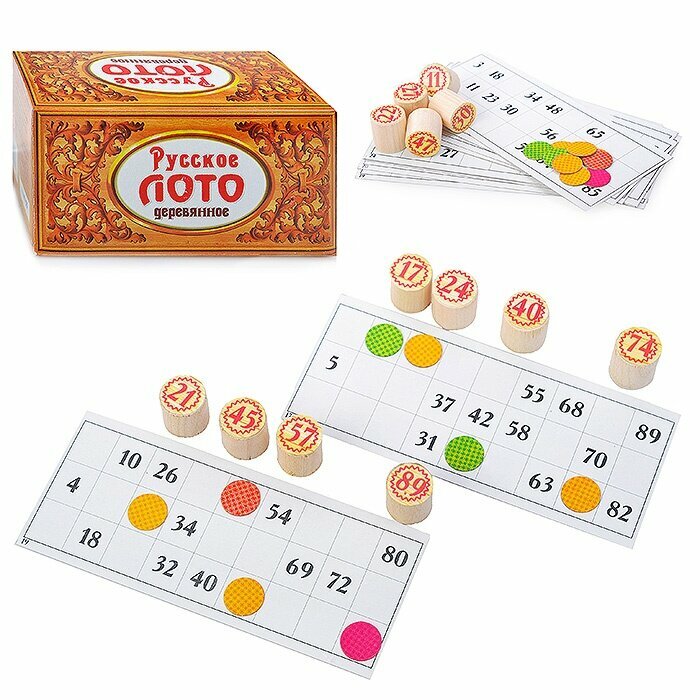 Лото Задира "Русское" деревянное