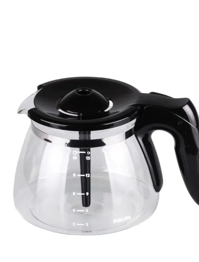 Кофейник Philips HD7447, HD7457, HD7461, стеклянный, белый/черный — фото 1