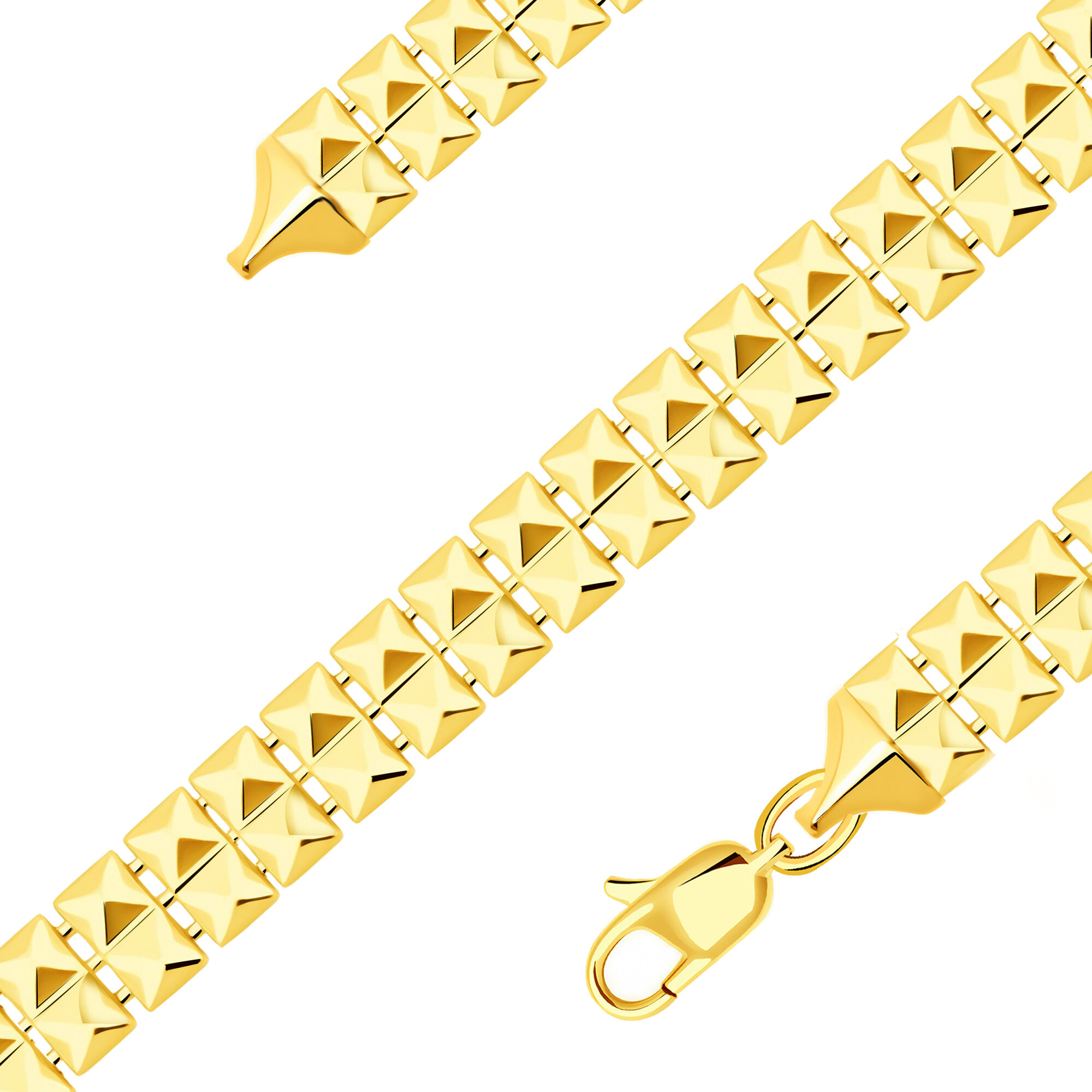 Браслет, желтое золото, 585 проба