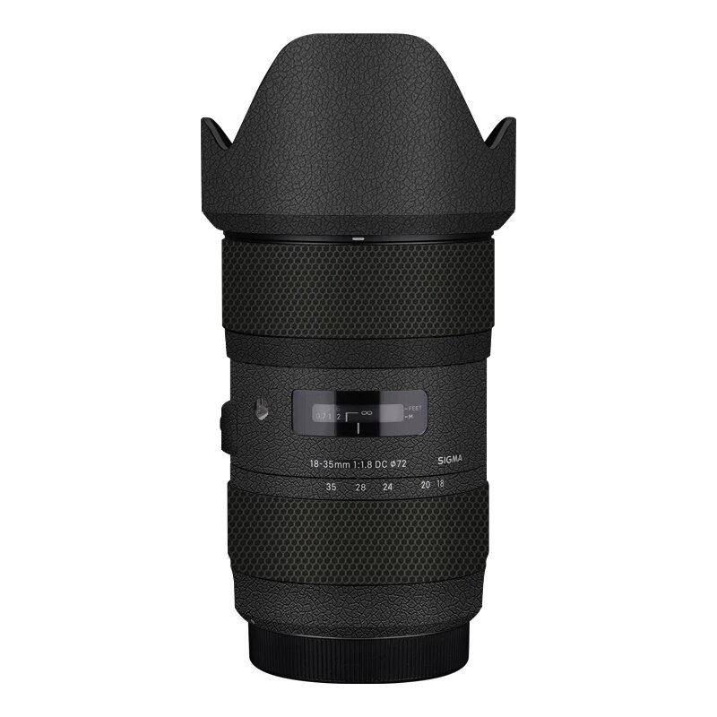 Защитная пленка Sigma 18-35mm F1.8 для Canon EF Mount, полная защита с 3M клеем, кожа черная