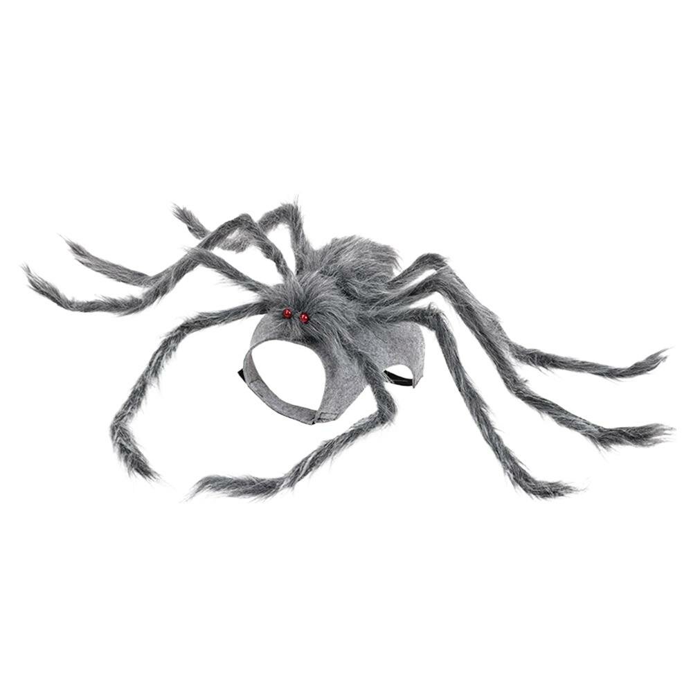 Костюм паука для собак и кошек на Хэллоуин, регулируемый, черный