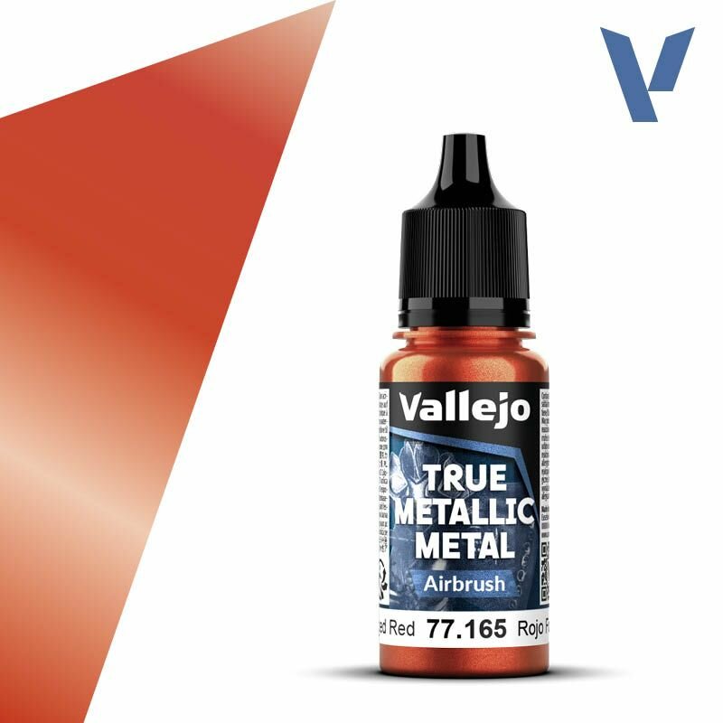 Краска акриловая Vallejo True Metallic Metal Airbrush Forged Red 77.165