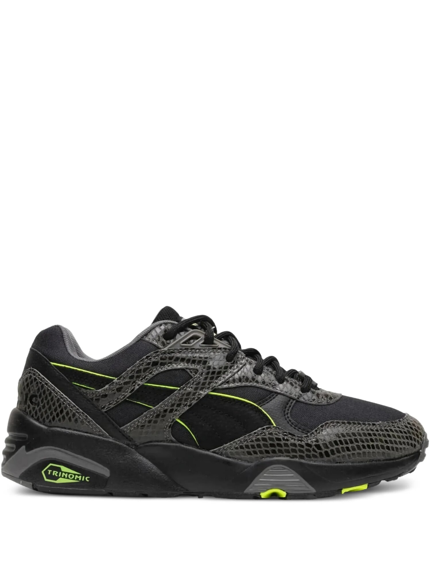 Кроссовки PUMA R698 Snake, размер 9.5 US, black/black