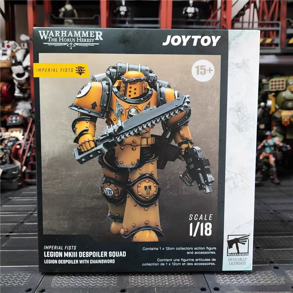 JOY TOY Warhammer 40K Horus Heresy Imperial Fists MKIII Legion Marauder Squad 1/18 IF Despoiler S DC