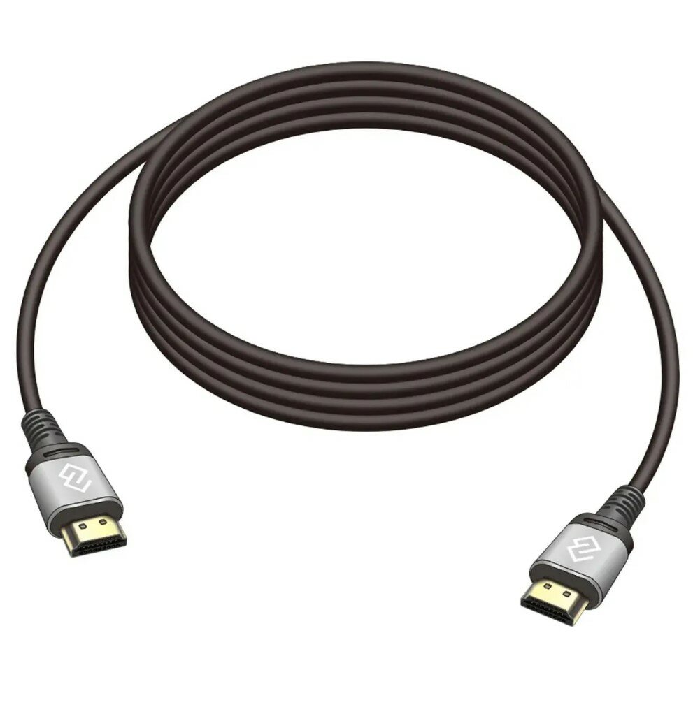 Кабель аудио-видео Digma HDMI (m)/HDMI (m) 3м. позолоч. конт. черный (D-HDMI-V2.0-3M)