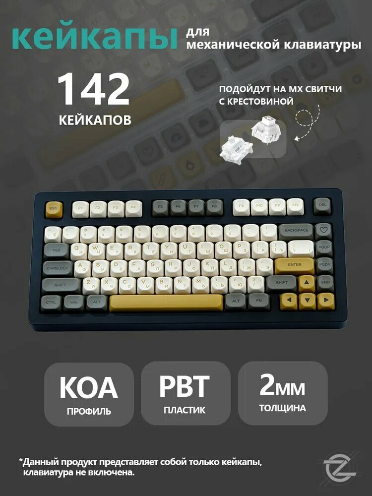 Кейкапы для механической клавиатуры русские, кейкапы koa, кейкапы pbt, кириллица