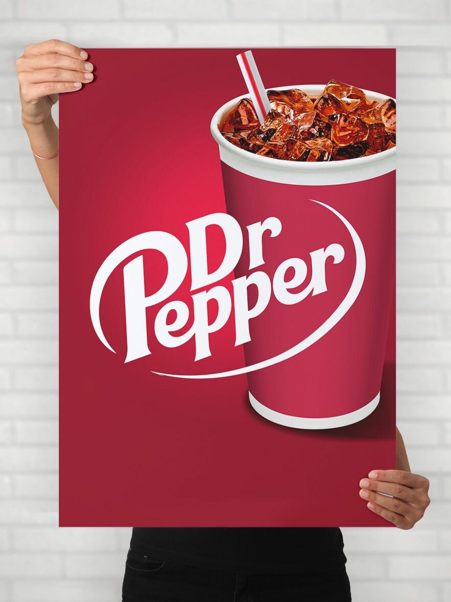 Плакат на стену для интерьера Бренды (Доктор Пеппер - Dr Pepper 2) - Постер по моде и одежде формата A1 (61x84 см)