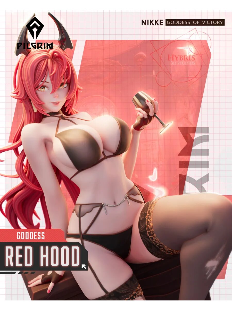Коллекционная фигурка NIKKE - Red Hood под покраску 20 см