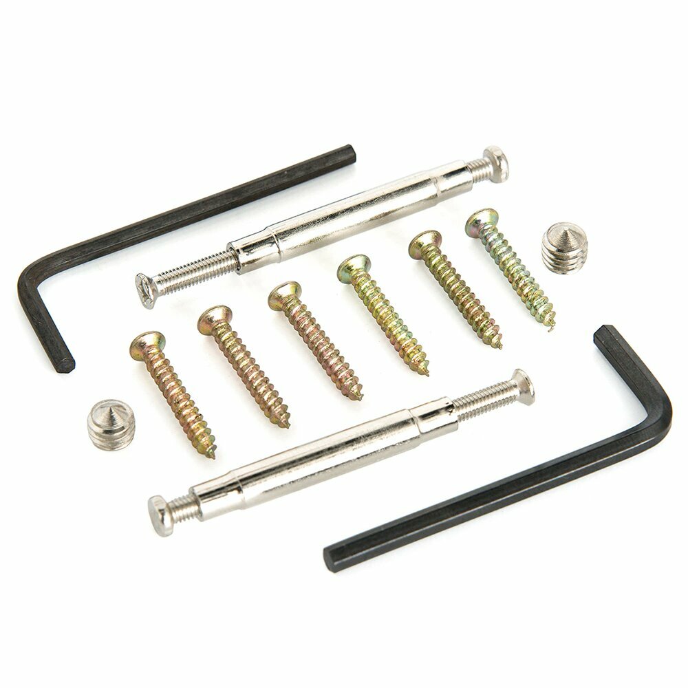 Набор крепежных элементов для дверных ручек Palladium, хром, 12 элементов в наборе