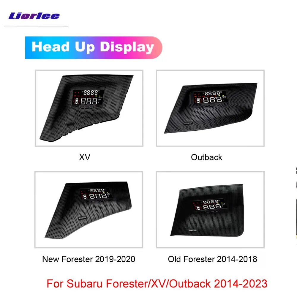 Для Subaru Forester SK XV Outback 2014-2024 2025 автомобильный проекционный дисплей Auto HUD HD ЖК-проекция цифровой проектор лобового стекла XV 2017-2023