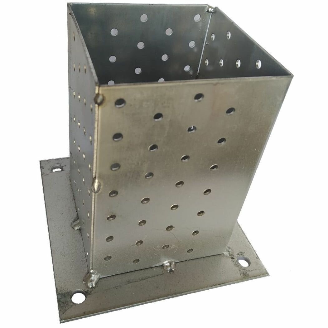 Основание столба (стакан) 70х70мм (1шт)