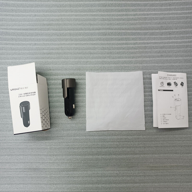 27W PD автомобильный зарядное устройство от прикуривателя к USB порту аварийный стеклорез и разбиватель окон для авто