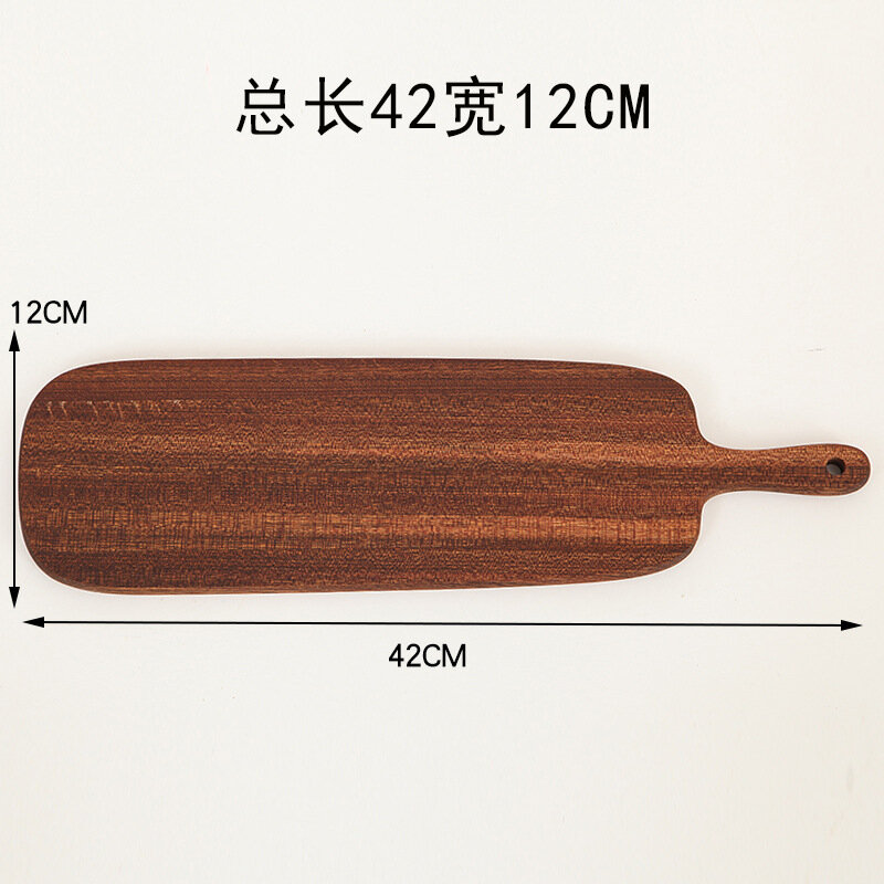 Деревянный поднос, тарелка для стейка, тарелка для пиццы, тарелка для хлеба, суши, домашнее использование, доска для стейка из сапеле, японская прямоугольная западная тарелка