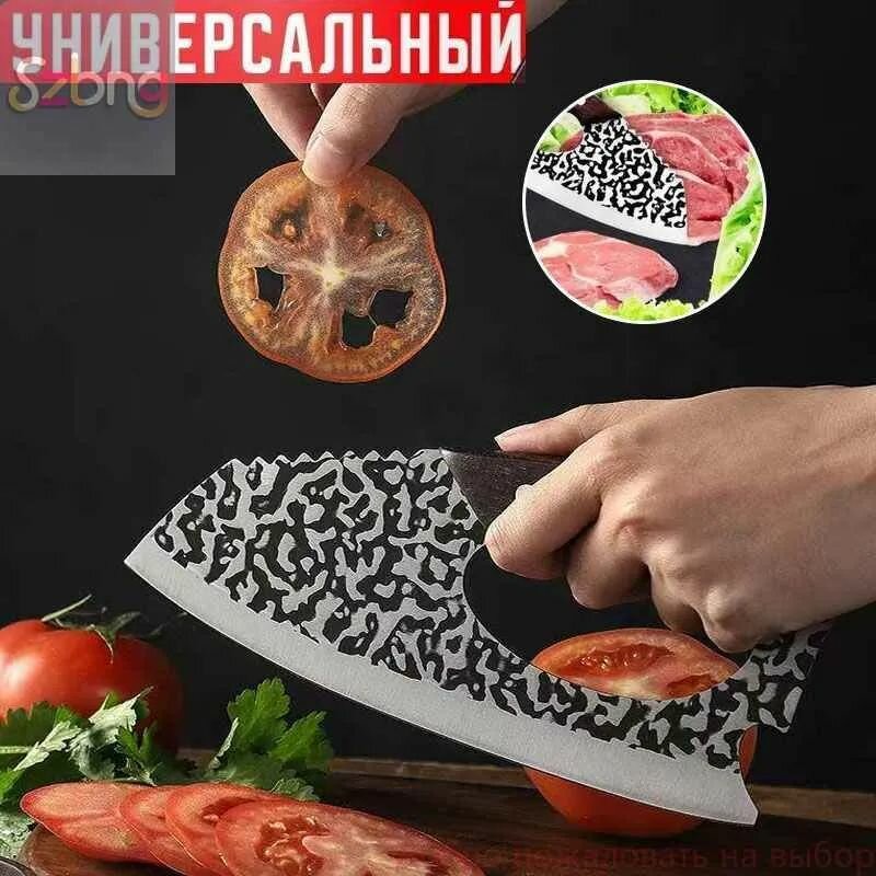Нож столовый 1 предм. черный, черно-серый