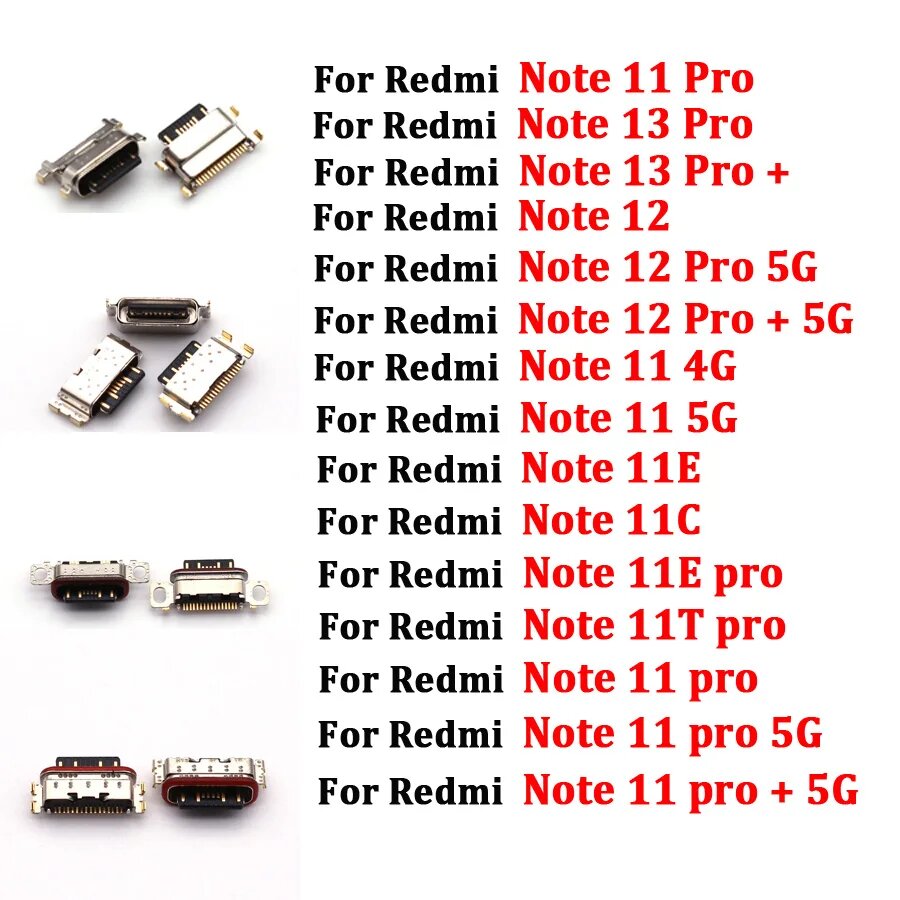Разъем USB Type-C для Redmi Note 11E Pro 11T — фото 1