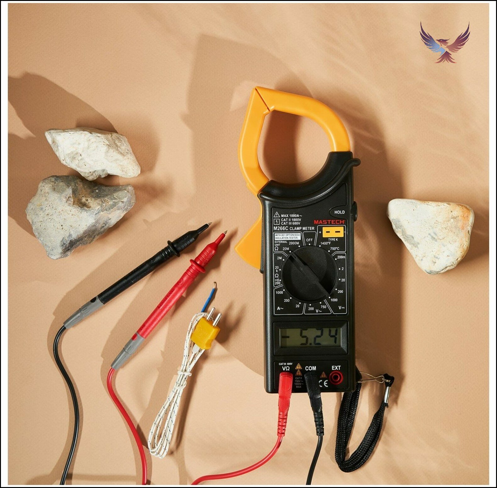 Клещи Mastech M266C, 50мм захват, 3-разрядный ЖК-дисплей, до 1000А