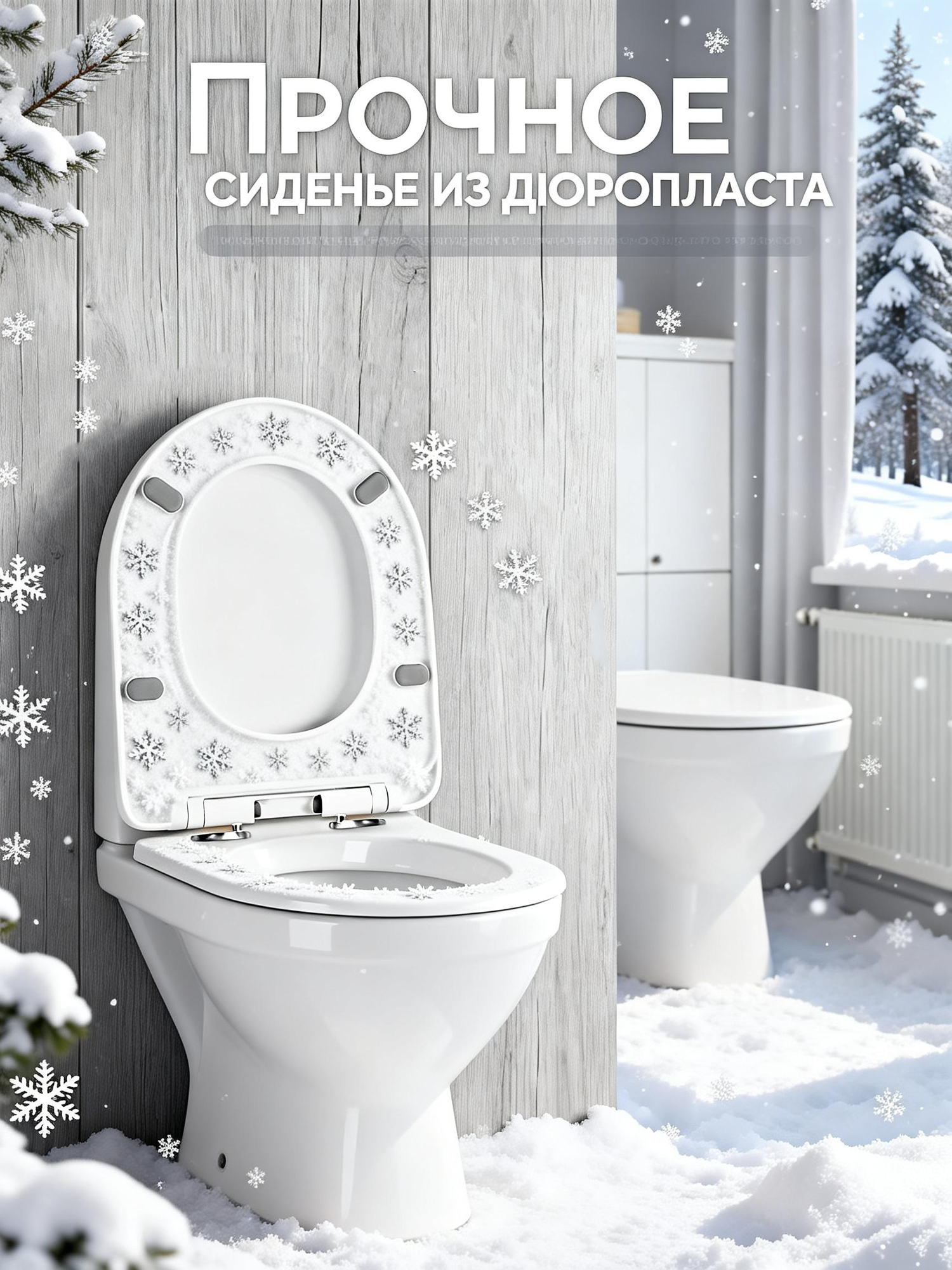 430 мм гигиеническое быстросъемное универсальное сиденье для унитаза