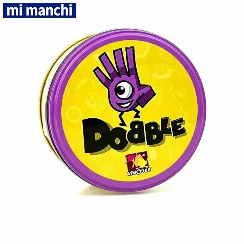 Настольная игра Доббль/ Дубль Spot it! Purple- отличное развлечение для всей семьи и забавный подарок на Рождество!
