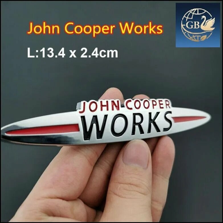 Эксклюзивная металлическая эмблема JOHN COOPER WORKS для моделей BMW Mini