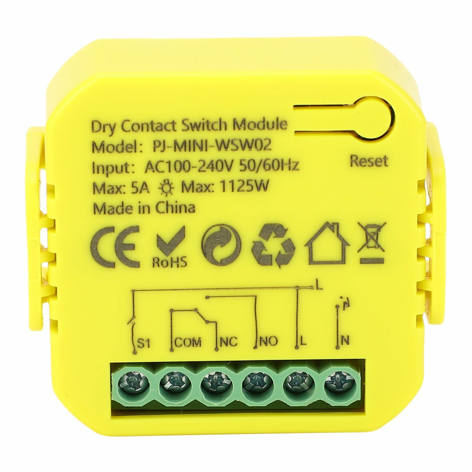 Wi-Fi реле, сухой контакт, управление через приложение, работает с Алисой