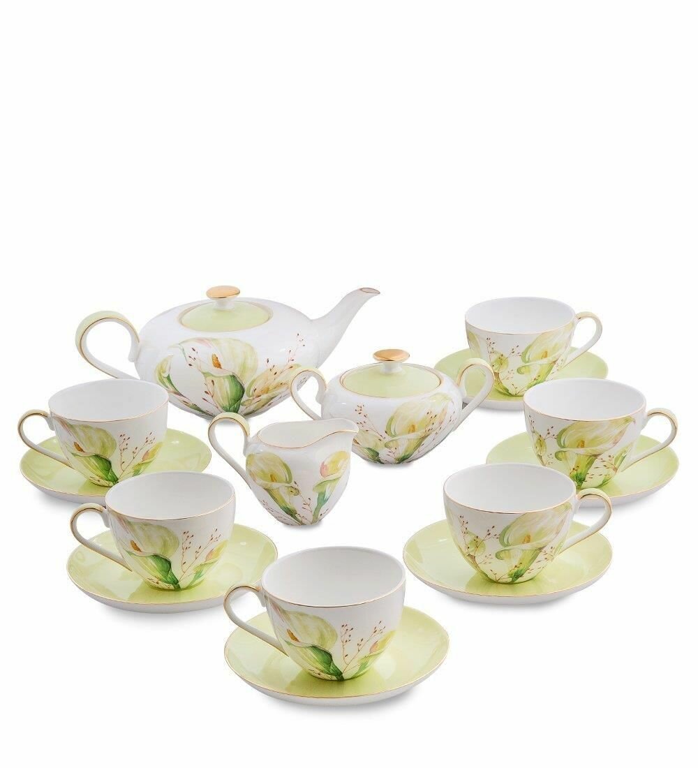 Чайный сервиз на 6 перс. Калла (Calla Charme Pavone) A2041838 Pavone, Фарфор
