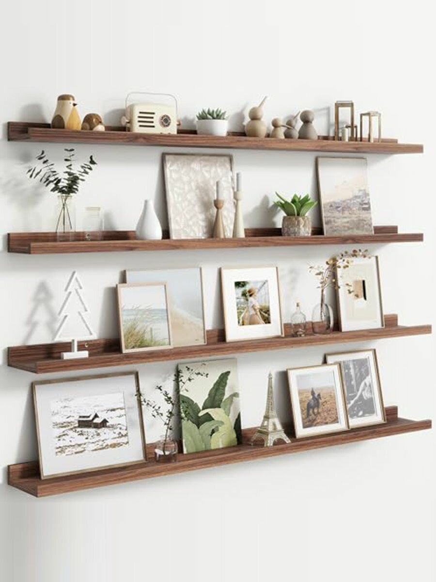 Полка Настенная Прямая, 120х15х1 см, 1 шт.