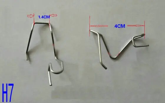 Для лампы фар H1 H3 H4 H7 удерживающий зажим стопорный зажим для светодиодной проволоки Пряжка крючок Железный отжимной лист общего назначения для мотоциклов и