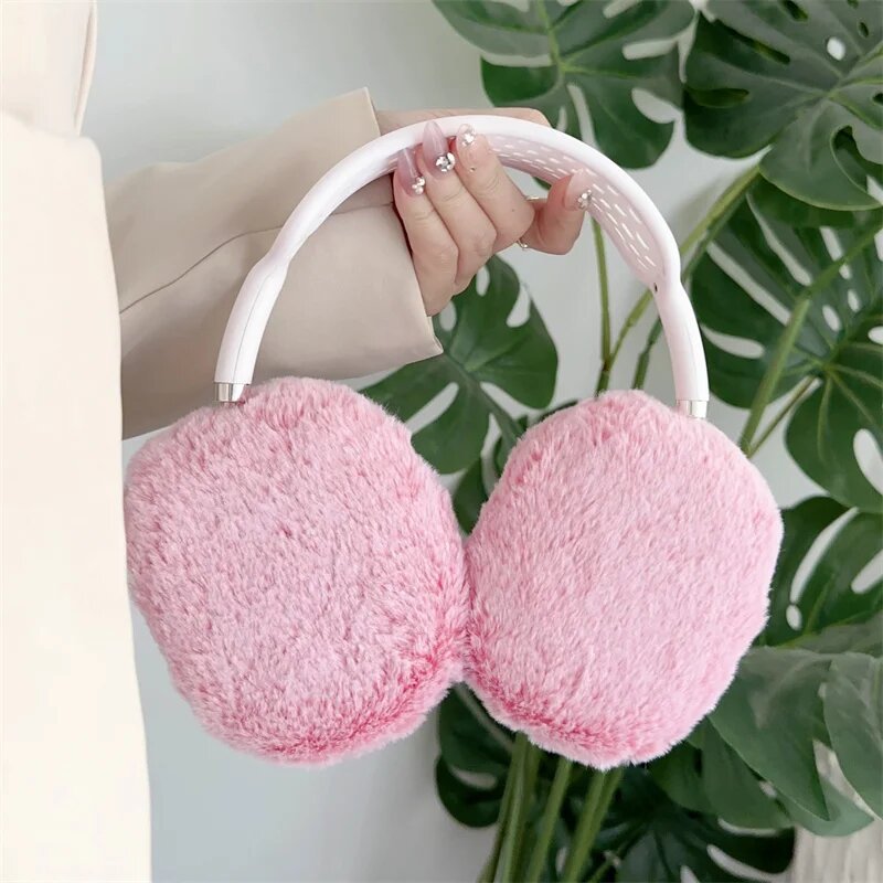 Милый пушистый чехол для наушников с леопардовым принтом для Apple Airpods Max, силиконовый чехол для наушников Bluetoothn, защитные чехлы для airpodmax